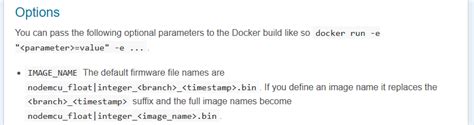 image name option anomaly · issue 45 · marcelstoer docker nodemcu build · github