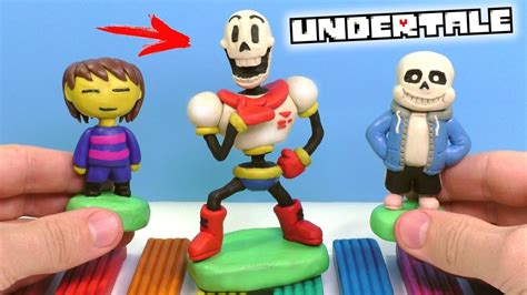 Лепим САНС ФРИСК И ПАПИРУС из игры Андертейл Undertale Plasticine Tutorial Youtube