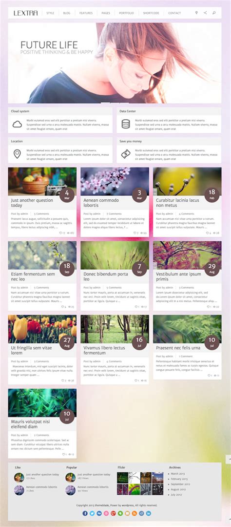 Flat And Responsive Wordpress Themes Graphic Design Junction