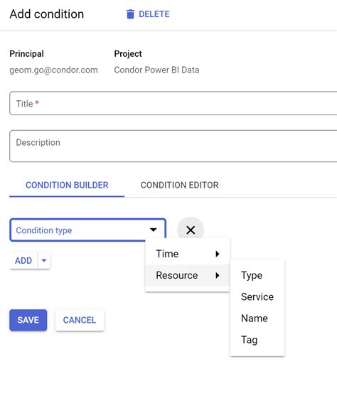 Conditional Statements Bigquery How To Set Iam Condition To Delete Table Using Cel Stack