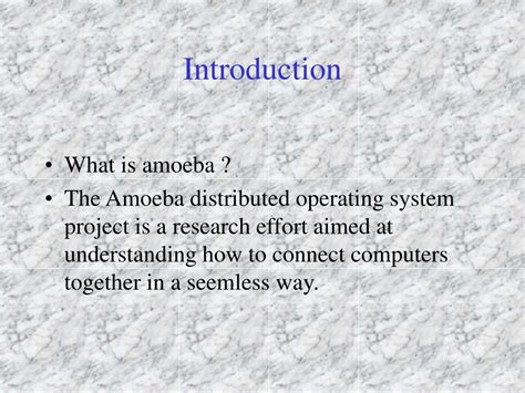 Ppt Amoeba A Distributed Operating System Powerpoint Presentation