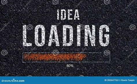 Idea Loading Concept With Hyperspace Suitable For Business Presentation