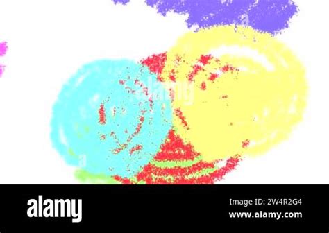 Abstract Looped Cartoon From Multicolored Drawings With Lines Spirals And Circles High Quality