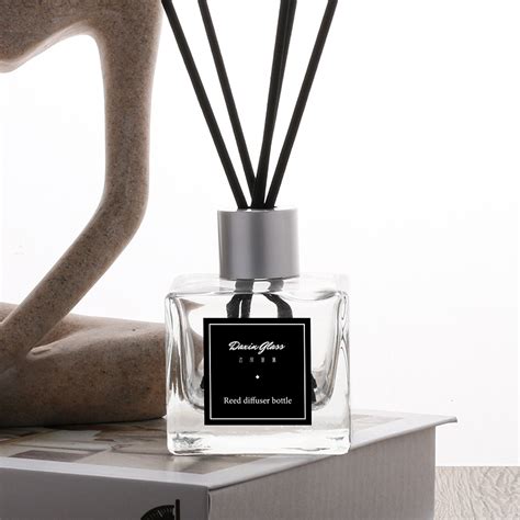 50ml 100ml 150ml Square Shape Empty Aromatherapy Diffuser Bottles Daxin