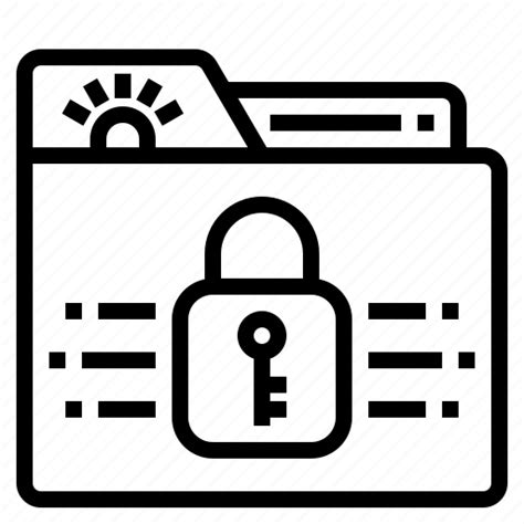 Folder Protection File Document Lock Icon Download On Iconfinder