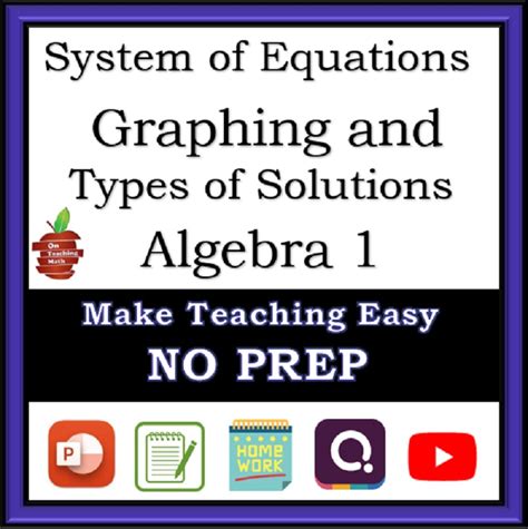 Infinite And No Solutions Graphing Alg Teacher Bundle