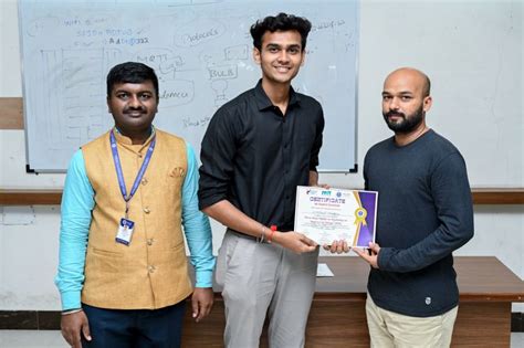 successfully completed 3 days hands on workshop based on iot organised