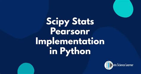Scipy Stats Pearsonr Implementation In Python Scipy Stats Pearsonr Implementation In Python