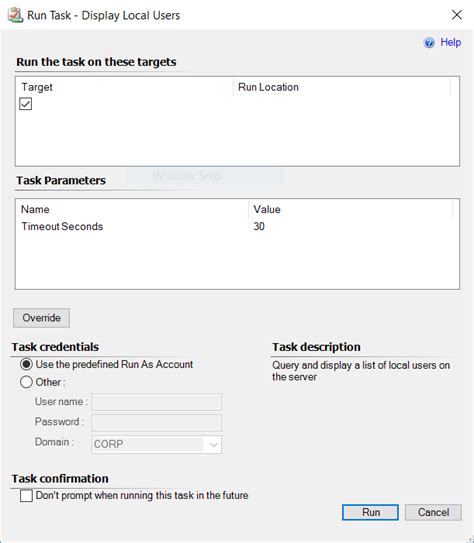 Running Tasks In Operations Manager Microsoft Learn