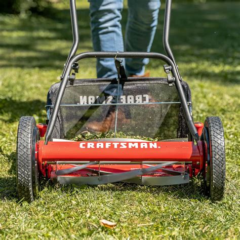 Craftsman 1816 18cr 18 Inch 5 Blade Push Reel Lawn Mower With Grass Ca