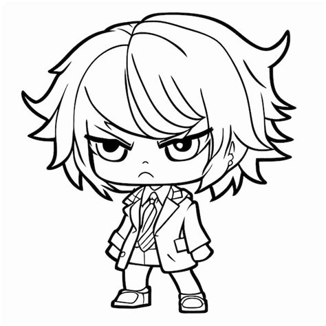 Premium Vector Chibi Expressions Vector Illustration Line Art