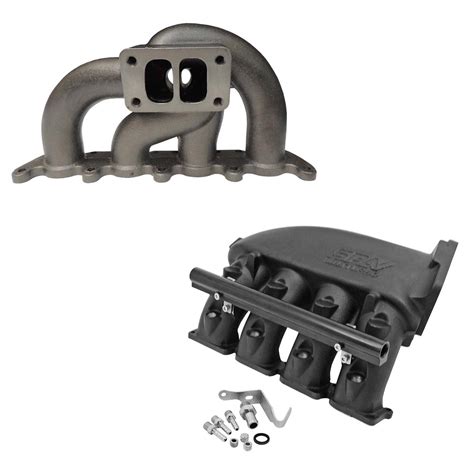 Vw Mkiv Gti T3 Twin Scroll Turbo Manifold Cast Aluminum Intake Manif Black Forest Industries