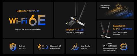 Amazon Com Tp Link Wifi E Intel Ax Axe Pcie Wifi Card For Desktop Pc Archer Txe E