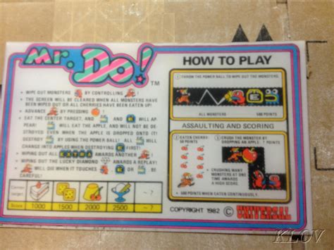 Mr Do Videogame By Universal Museum Of The Game