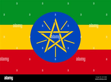 Ethiopia Flag Ethiopian National Banner And Patriotic Symbol Official