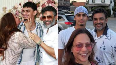 R Madhavan And Wife Sarita Birje Celebrate Son Vedaants 20th Birthday