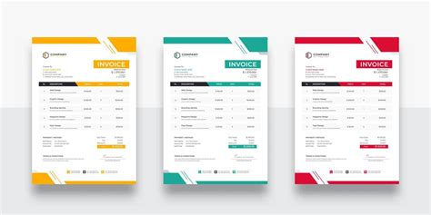 Clean And Simple Business Invoice Template Creative Invoice Template