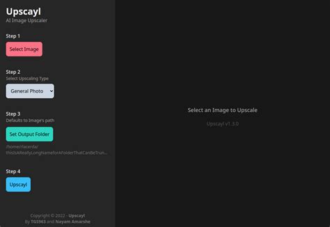 Display Path For Current Image And Output Folder · Issue 16 · Upscayl