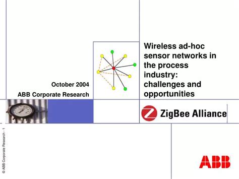 ppt wireless ad hoc sensor networks in the process industry challenges and opportunities
