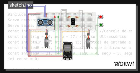 Projeto Estacionamento Wokwi Esp32 Stm32 Arduino Simulator