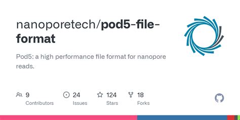 Github Nanoporetech Pod5 File Format Pod5 A High Performance File Format For Nanopore Reads
