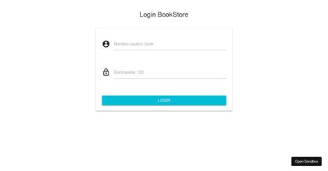 Bookstore Project Codesandbox