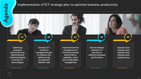 Implementation Of Ict Strategic Plan To Optimize Business Productivity Complete Deck Strategy Cd