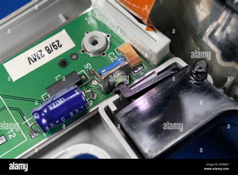 Inside Components Of A Barcode Scanner Trigger Switch Stock Photo Alamy
