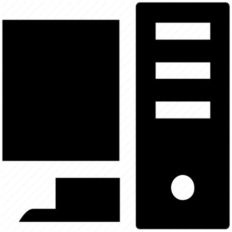 Computer Cpu Desktop Electronics Lcd Monitor Pc Icon Download On Iconfinder