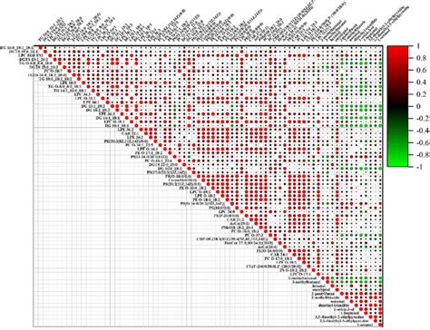 Correlation Analysis Among 59 Differential Lipids Vip 12 And