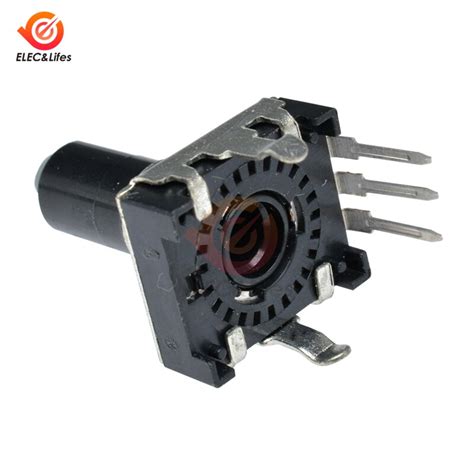 10pcs Ec12 Rotary Encoder 360 Angle Degree Audio Digital Potentiometer 15mm Handle Dc 5v 10ma 20