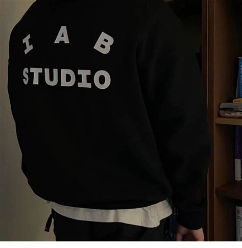 남녀공용 루즈 캐주얼 풀오버 Iab 스튜디오 후드티 하이 스트리트 레터 프린팅 후드티 3 색 스웻셔츠 Iab 스트리트웨어