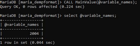 Mariadb Procedure Geeksforgeeks