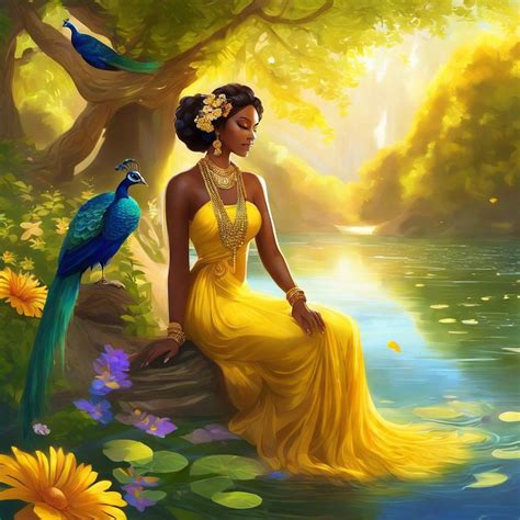 Oshun Goddess Of Sweet Waters Oshun Goddess African Goddess African Beauty
