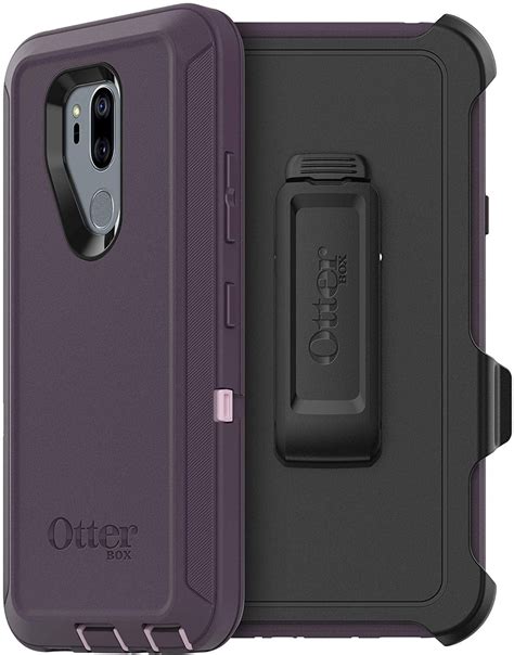 Otterbox Defender Series Case And Holster For Lg G Thinq Purple Nebula Walmart Com