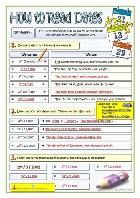 How To Read Date And Time In English Robert Miles Reading Worksheets