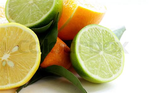Different Types Of Citrus Fruits Stock Image Colourbox