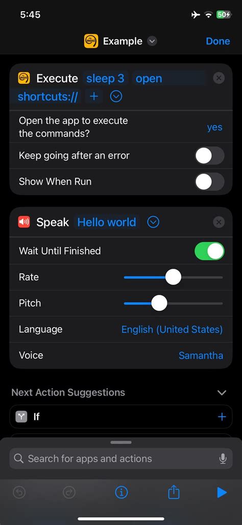 A Shell Execute More Of Shortcut After Command Rshortcuts