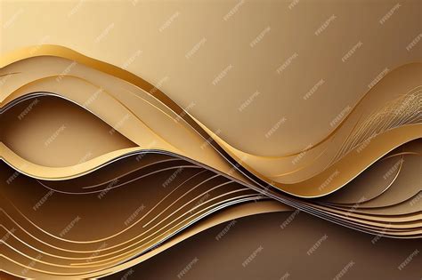 Premium Photo Modern Wave Curve Abstract Presentation Background Luxury Paper Cut Background