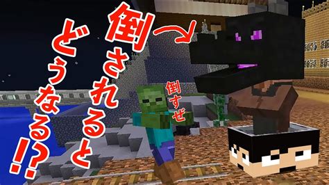 カズクラ】これどうなるドラゴン村人倒されると村人ゾンビになるのマイクラ実況 Part981 Youtube
