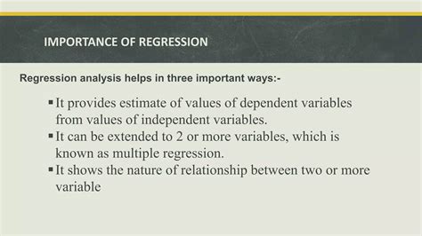 Presentation On Regression Analysis Pptx Technology And Computing