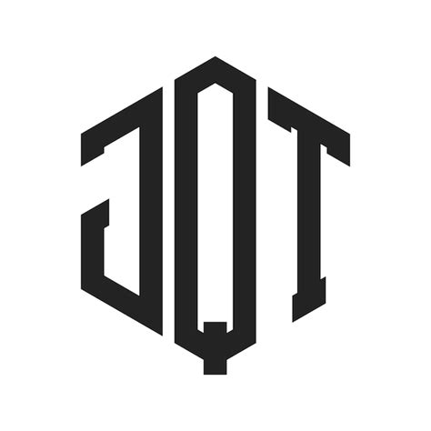 Premium Vector Jqt Logo Design Initial Letter Jqt Monogram Logo Using Hexagon Shape