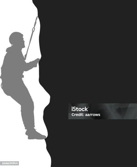 흰색 바탕에 검은 실루엣 바위 산악인입니다 벡터 일러스트 레이 션 0명에 대한 스톡 벡터 아트 및 기타 이미지 0명 구조 기어 기계 부분 Istock