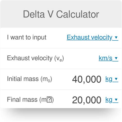Ksp Delta V Calc