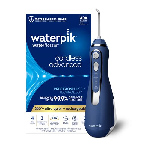 Waterpik Cordless Advanced 2 0 Water Flosser For Teeth Gums Braces Dental Care With Travel