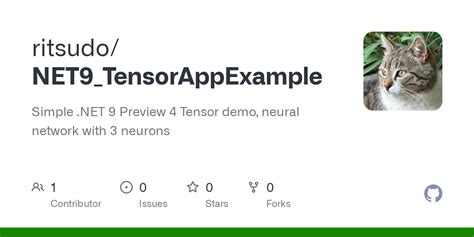 Github Ritsudonet9tensorappexample Simple Net 9 Preview 4 Tensor