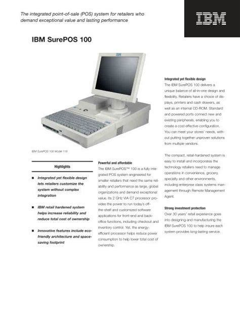 Ibm Surepos 100 Falke Kassen