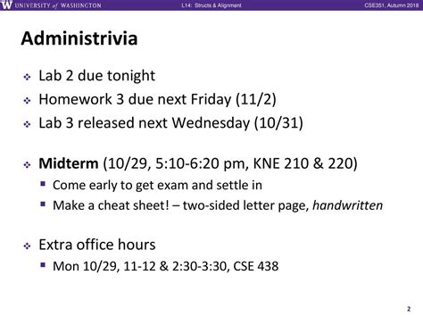 Structs And Alignment Cse 351 Autumn Ppt Download