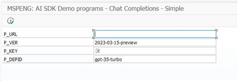 Error In ZP AISDKDEMO CHATCOMPL SIMPLE Issue Microsoft Aisdkforsapabap GitHub