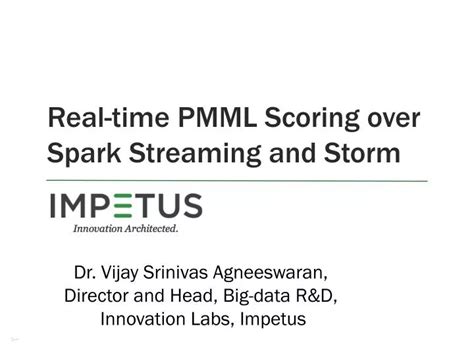 Ppt Real Time Pmml Scoring Over Spark Streaming And Storm Powerpoint